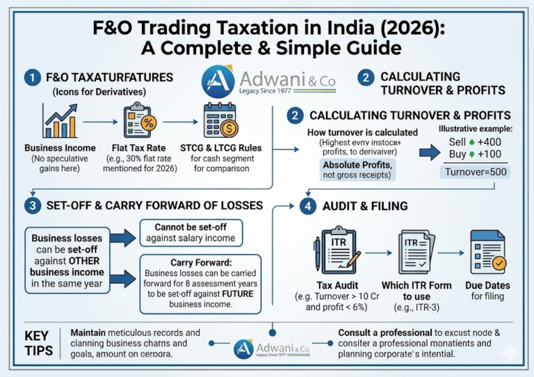 F&O Trading Taxation in India (2026):Complete & Simple Guide